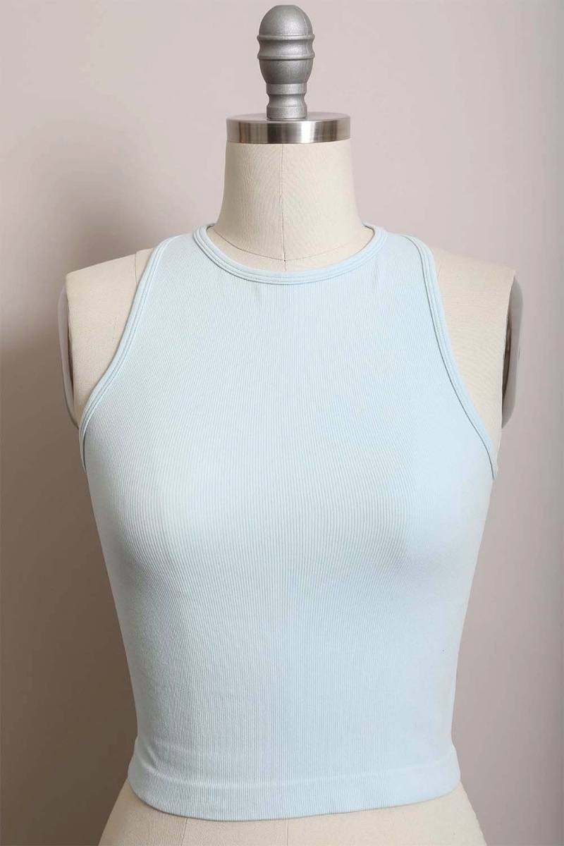 High Neck Racerback Brami Top | Sleek & Fashionable