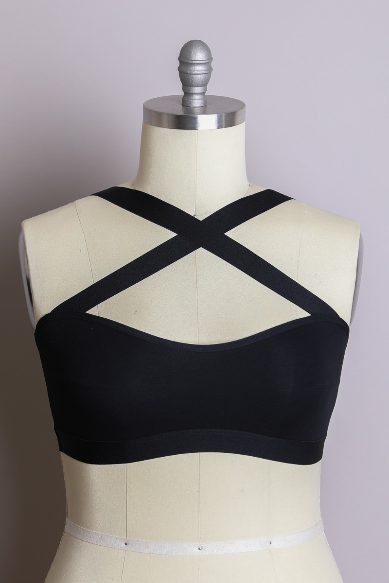 Cross Front Bralette Plus Size | Stylish & Comfortable
