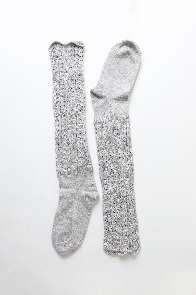 Shell Stitch Crew Socks | Cozy & Stylish Footwear