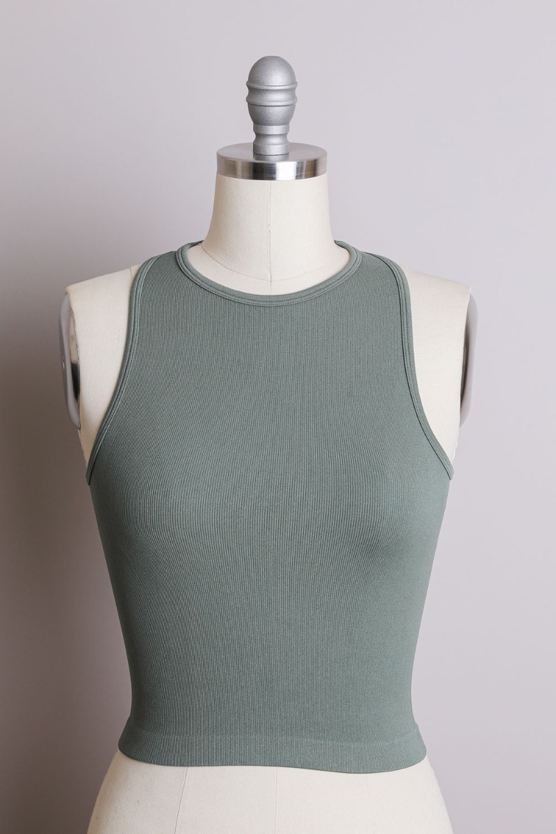 High Neck Racerback Brami Top | Sleek & Fashionable