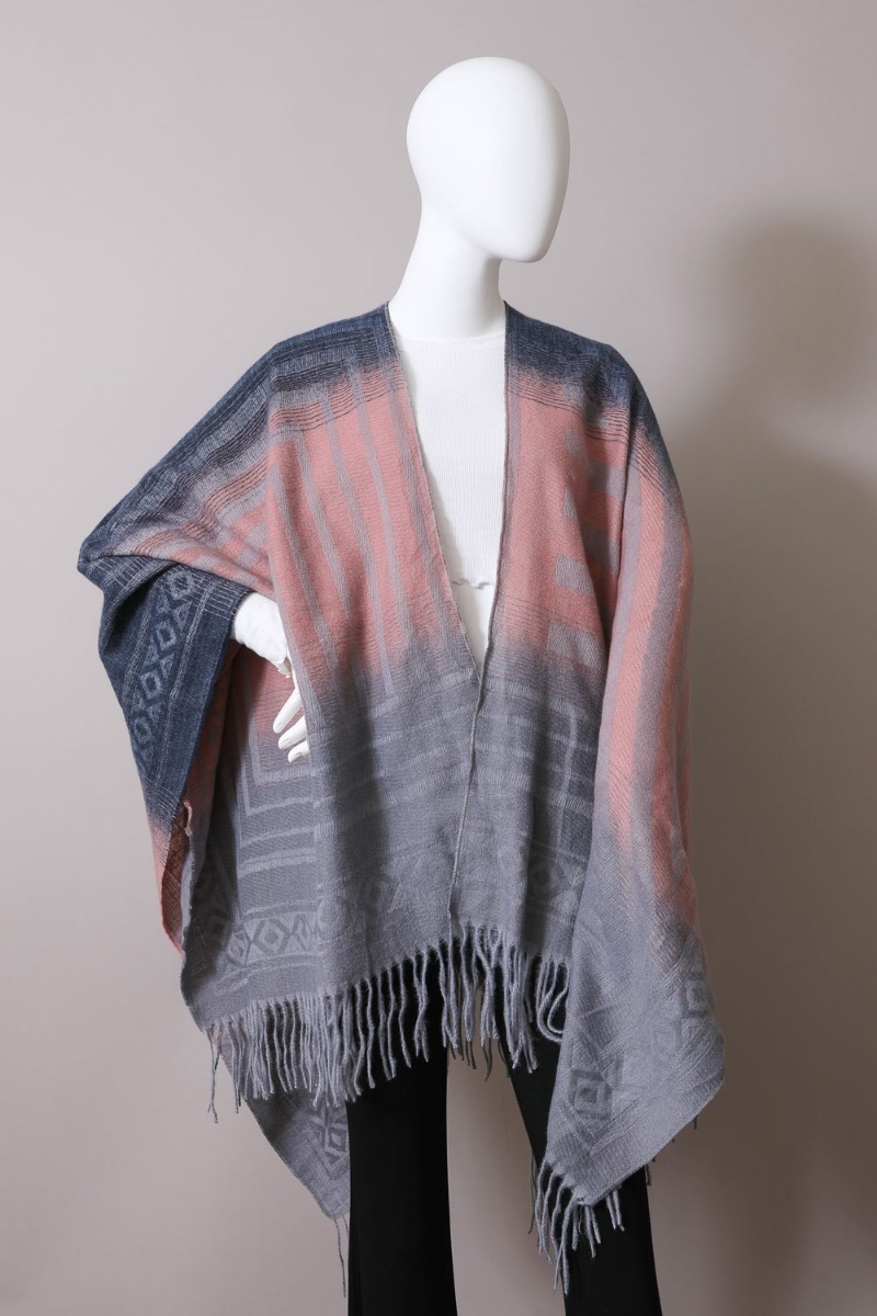 Discover the Allure of Our Western Style Colorblend Tassel Trim Serape