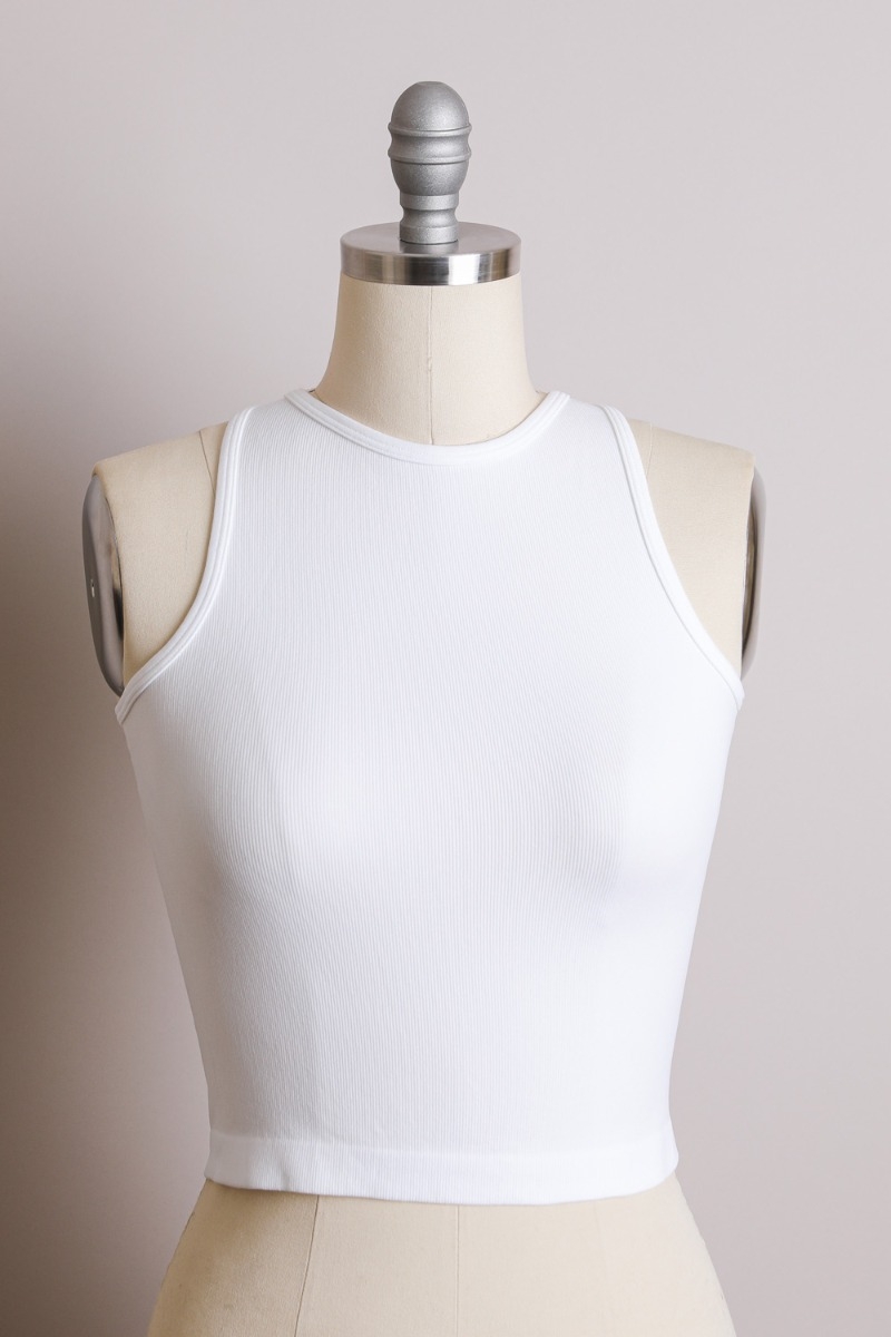 High Neck Racerback Brami Top | Sleek & Fashionable