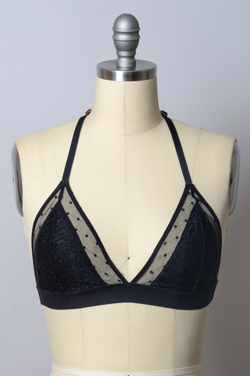 Leto Wholesale - Buy Crochet Lace T-Back Bralette Bra In Bulk Qty