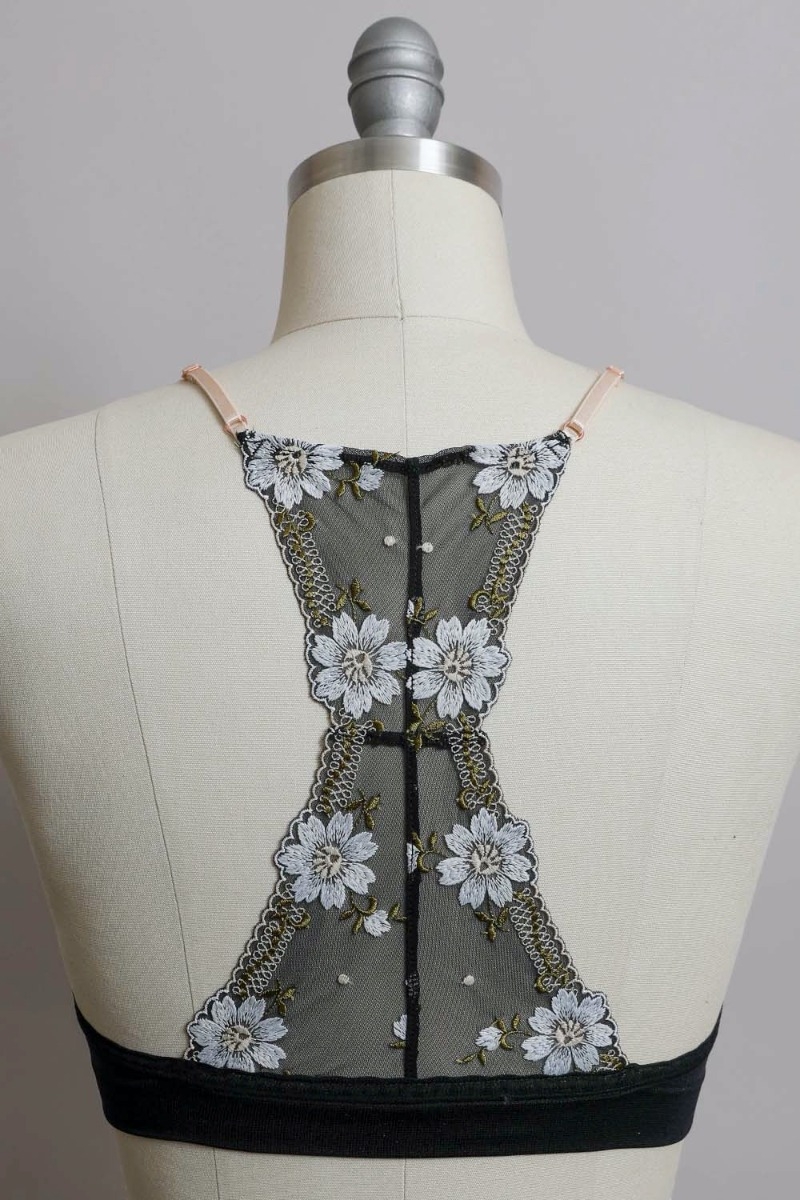 Floral Lattice Bralette