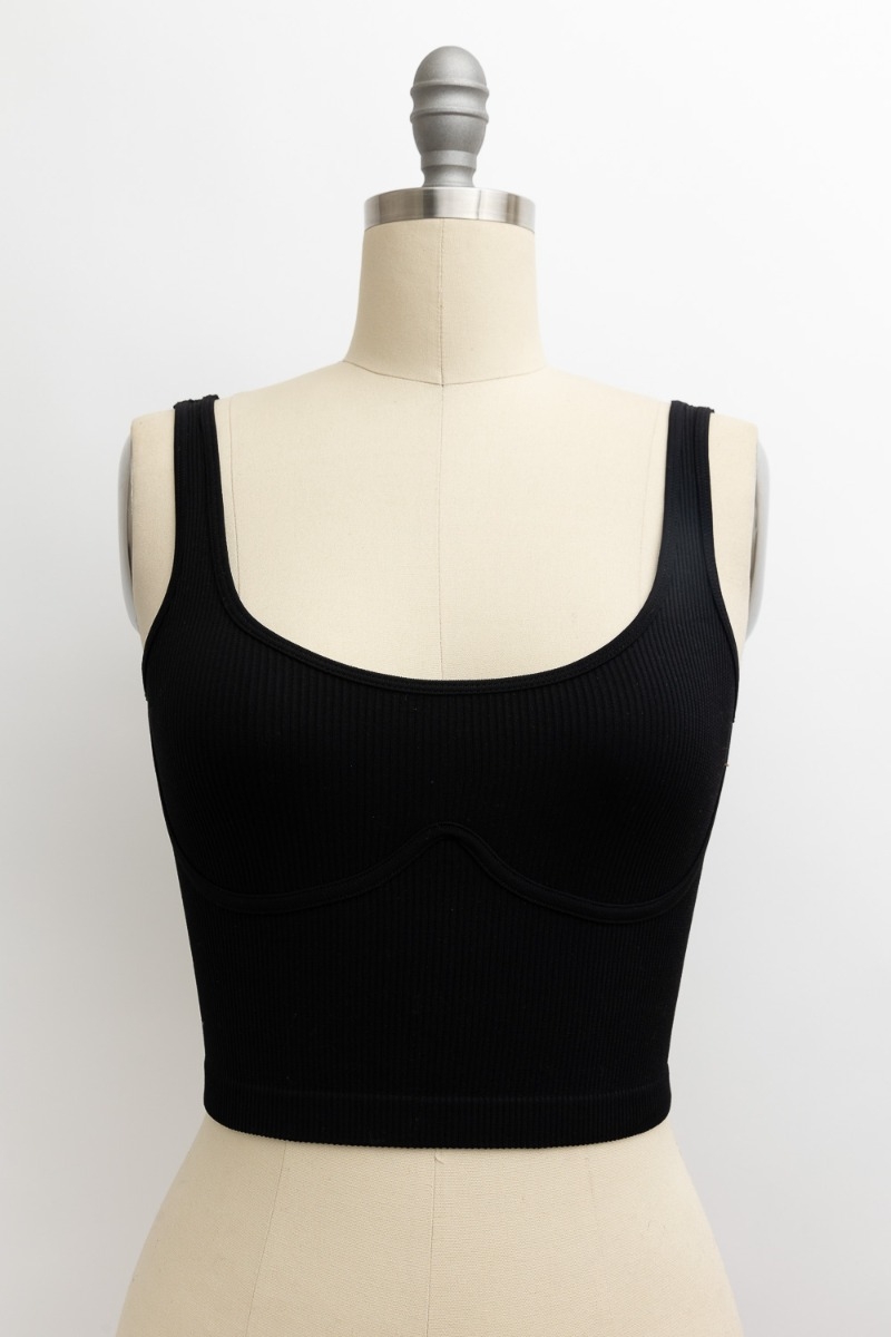 Ribbed Low Back Brami Top with Underline Bust: The Ultimate Women's ...