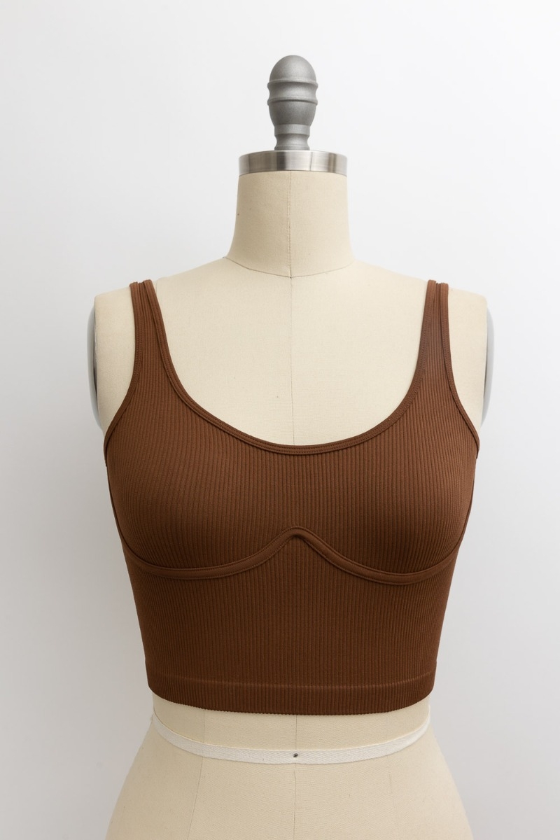 Ribbed Low Back Brami Top with Underline Bust: The Ultimate Women's ...