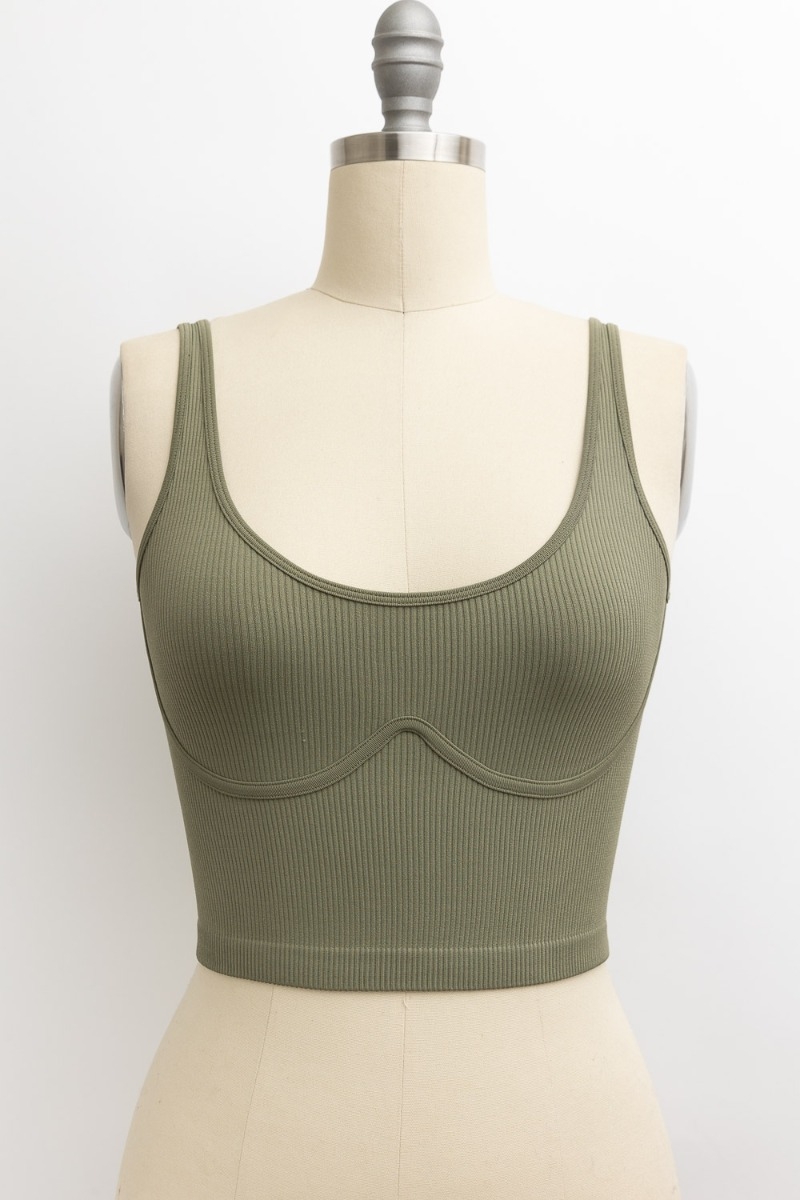 Ribbed Low Back Brami Top with Underline Bust: The Ultimate Women's ...