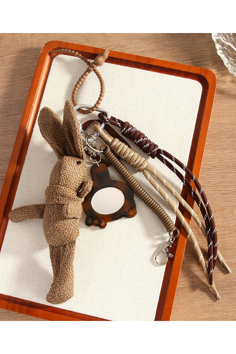 Enchanted Rabbit Charm - Linen Braided Luck Talisman